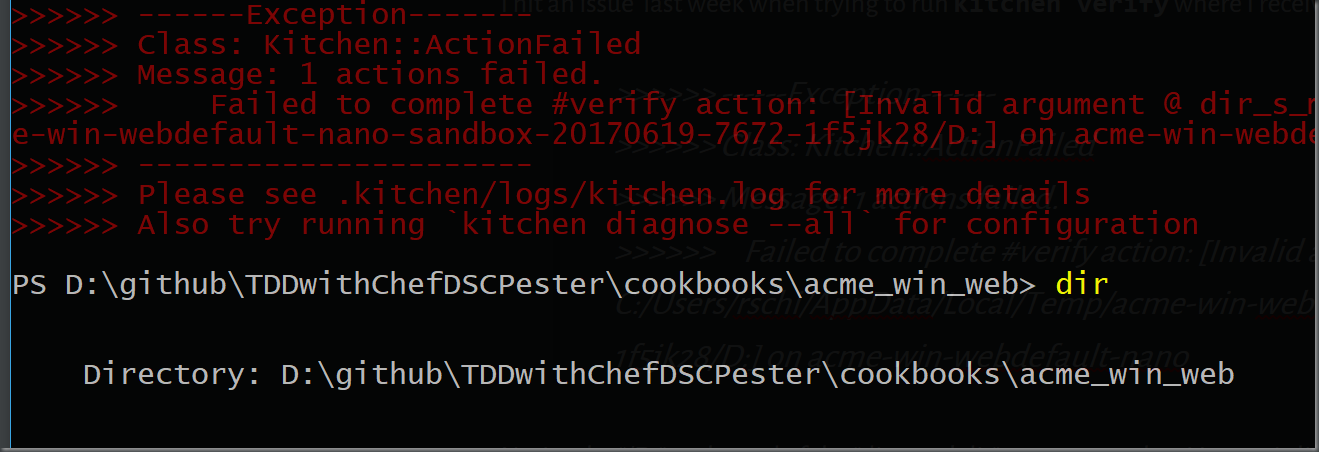 Kitchen Verify Fails To Copy Files Dotnet Catch Blogging Net C And Devops Topics