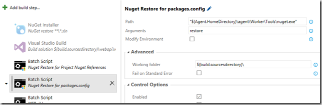 Building Net Core And Net Standard Projects In Tfs 2015 Dotnet Catch Blogging Net C And